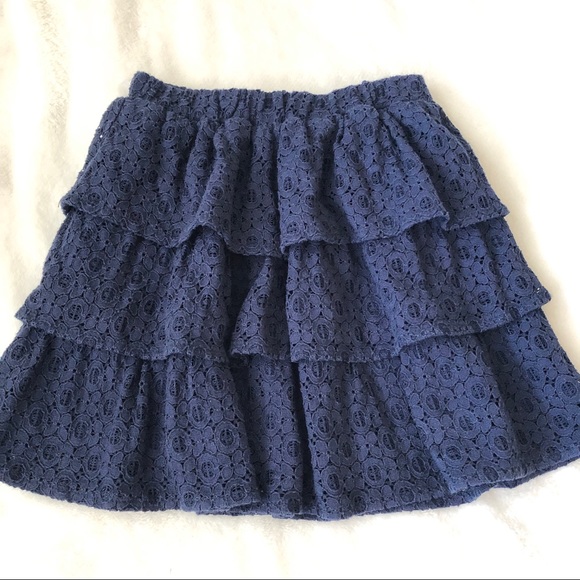 The Children's Place | Bottoms | Girls Dark Blue Ruffle Skirt | Poshmark